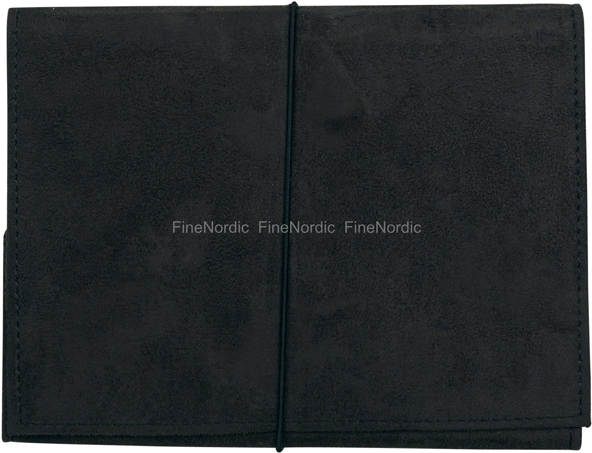 GreenGate GateNoir Notesbog Notebook Black Suede with Elastic A5