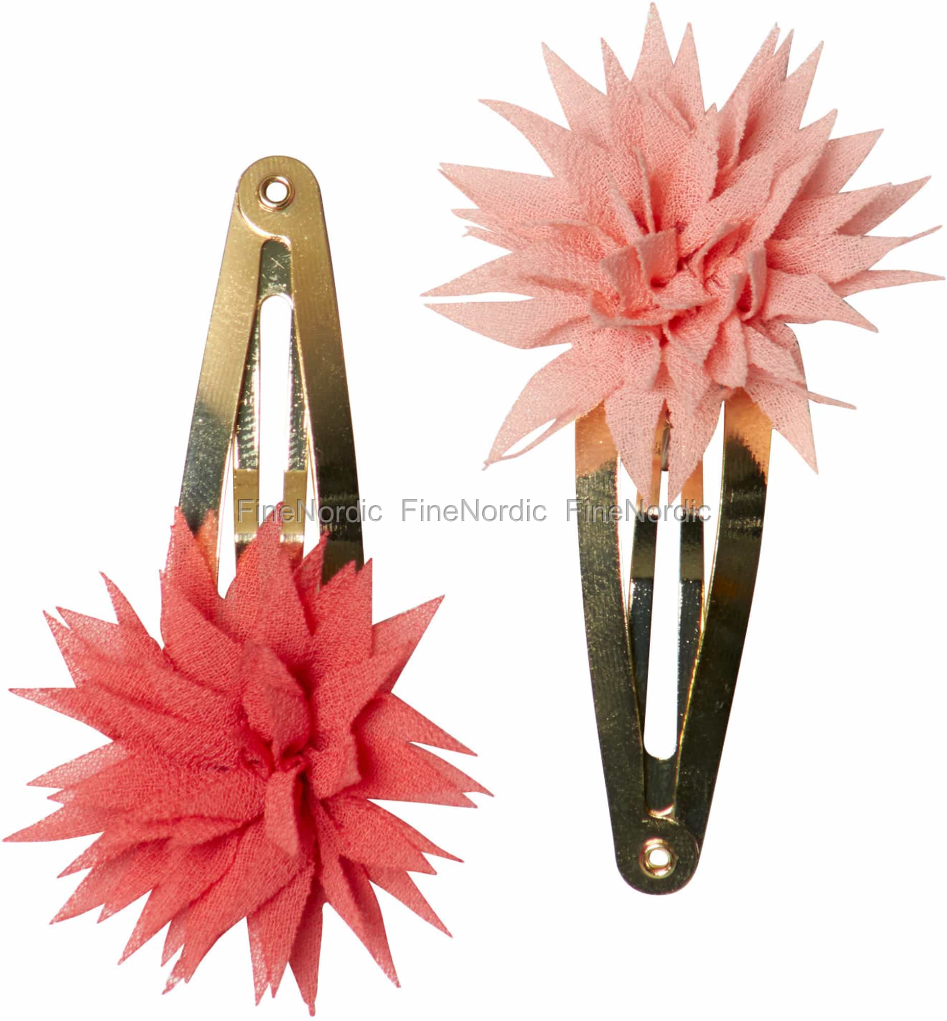 Maileg Børn - Hårklips Dahlia Flower - Raspberry & Melon - 2 stk