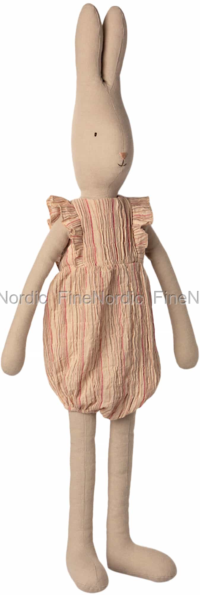 Maileg Hare Størrelse 5 med Stripet Jumpsuit