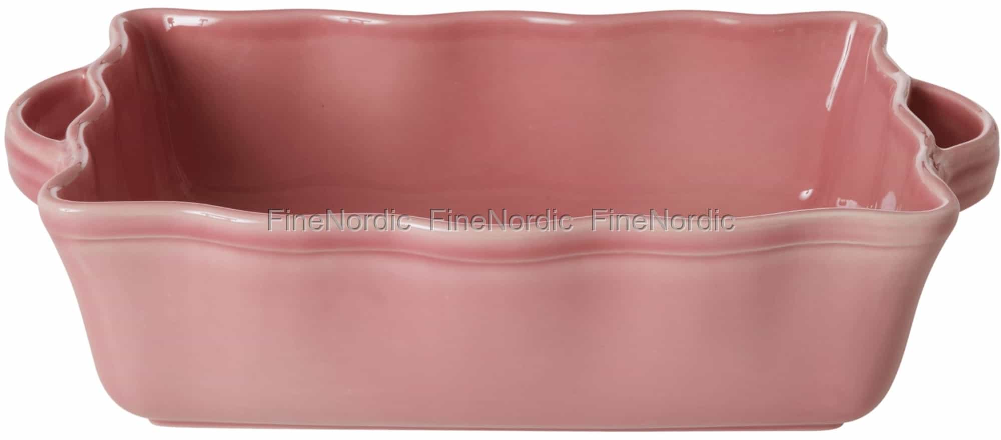 Rice Keramik Ildfast Fad - Soft Pink - Stor