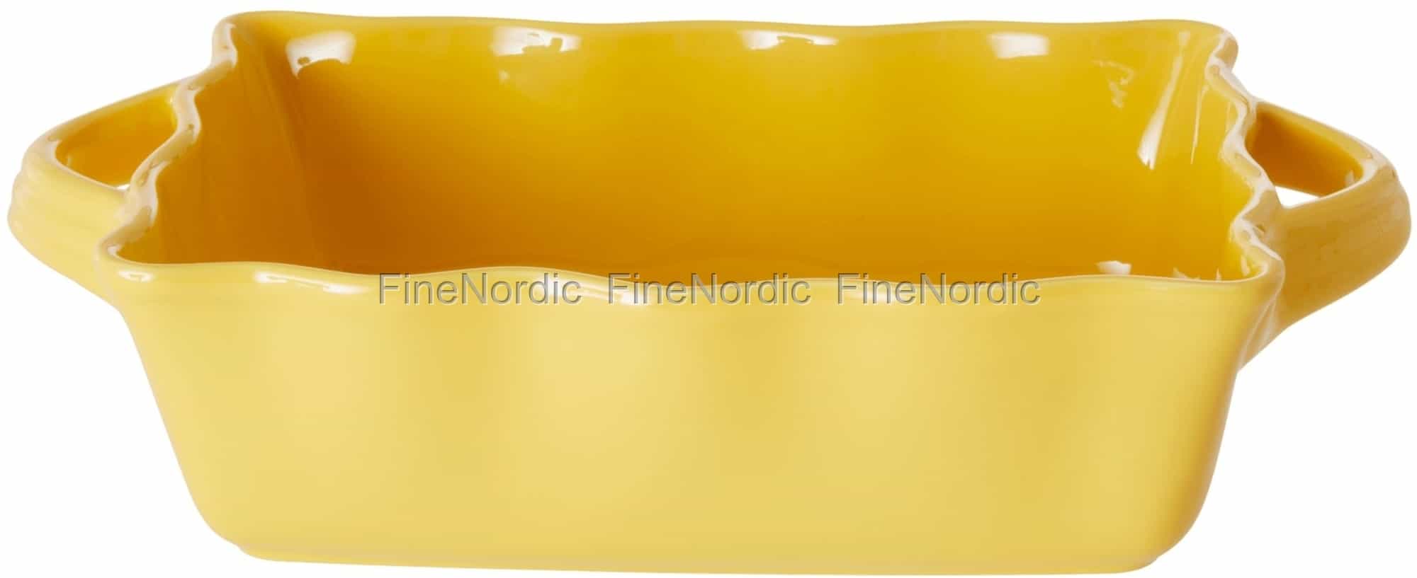 Rice Keramik Ildfast Fad - Gul - Medium