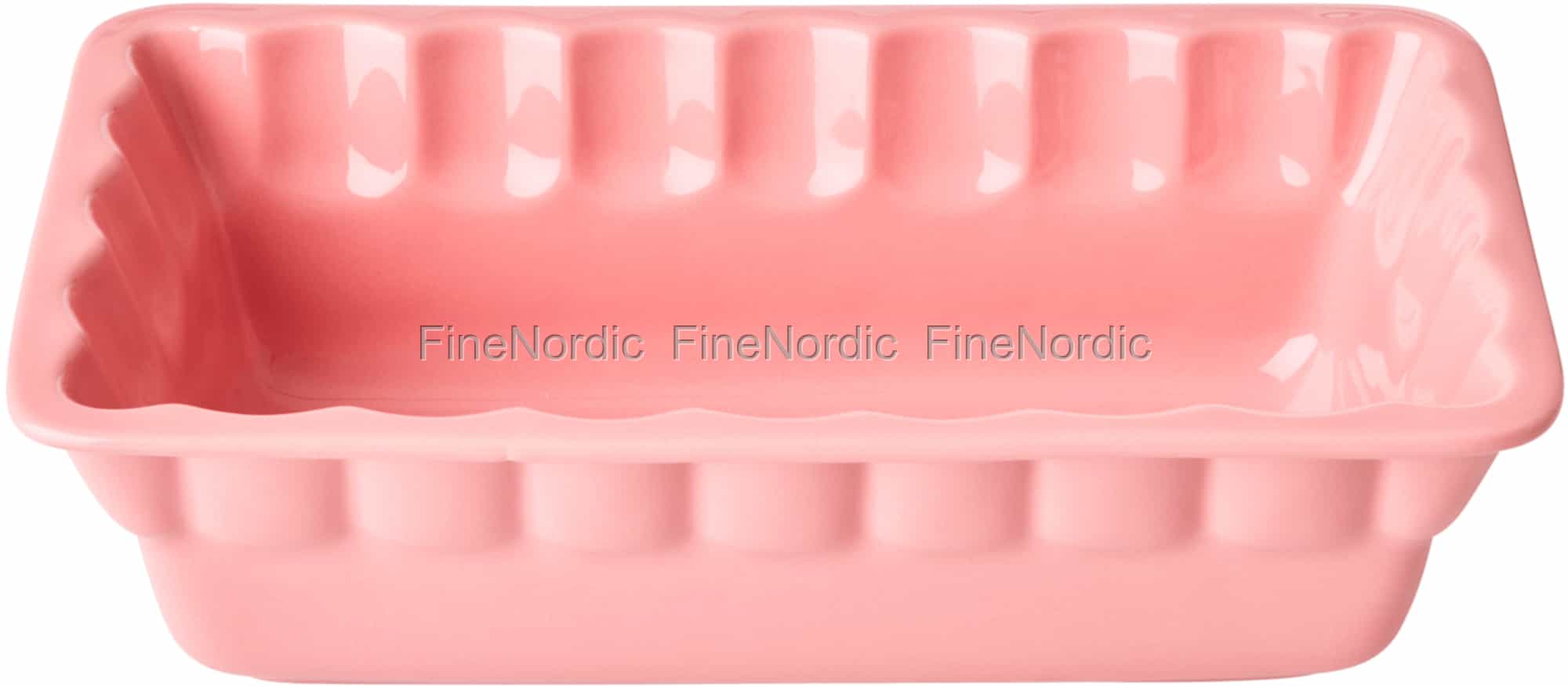 Rice Keramik Ildfast Fad - Lyserød - Medium