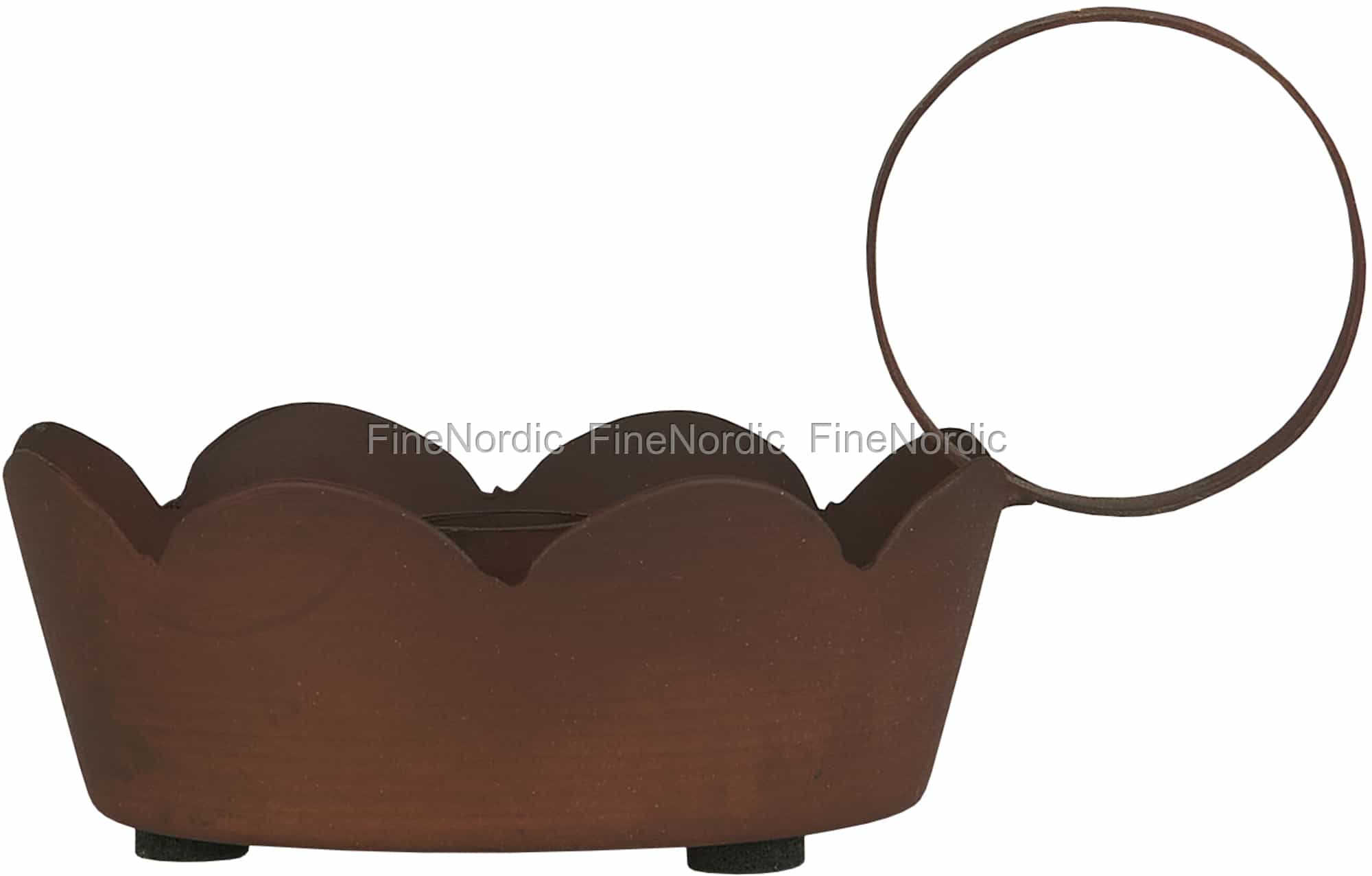 Ib Laursen Stage til Kertelys (ca. 1,3 cm) med Hank Bølget Kant Rust