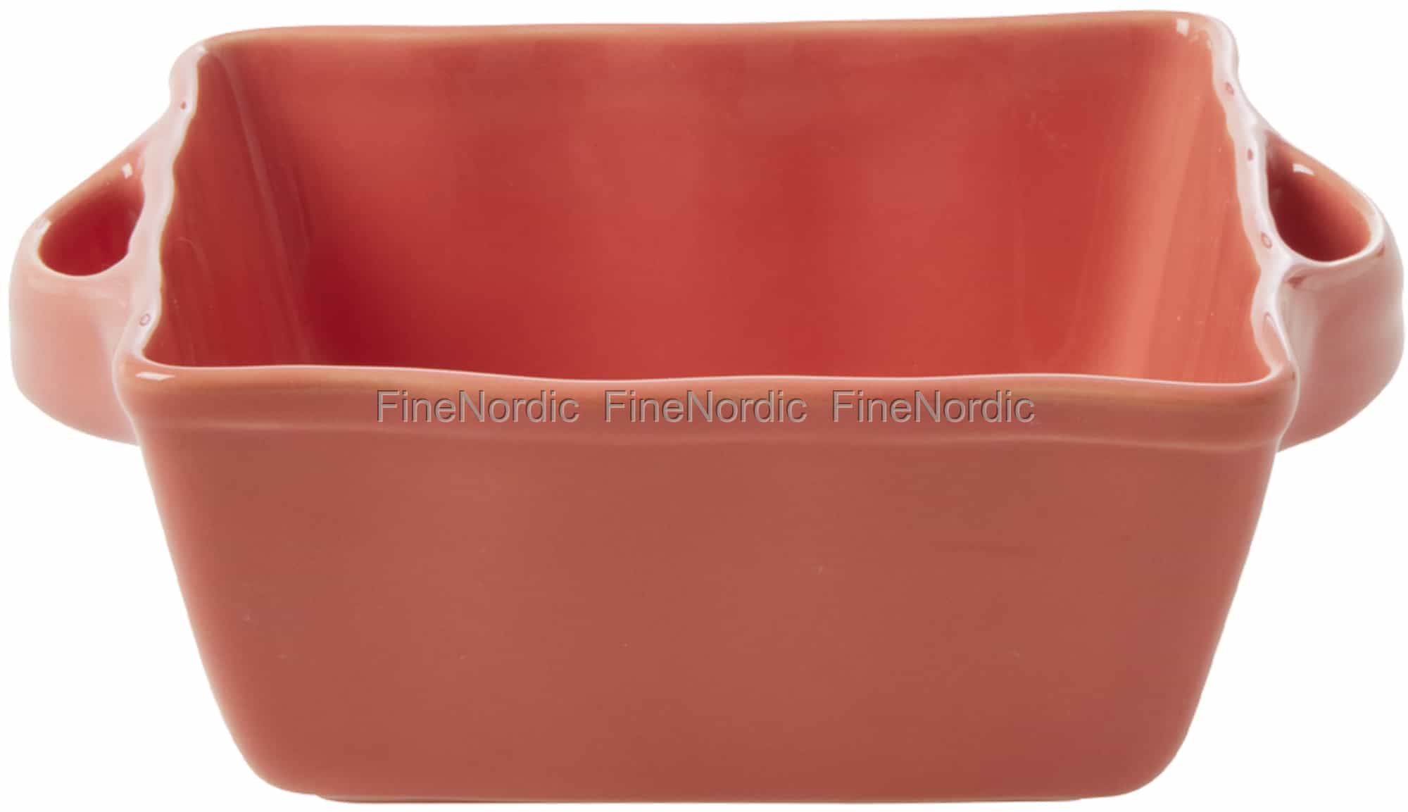 Rice Keramik Ildfast Fad - Mørk Koral - Lille