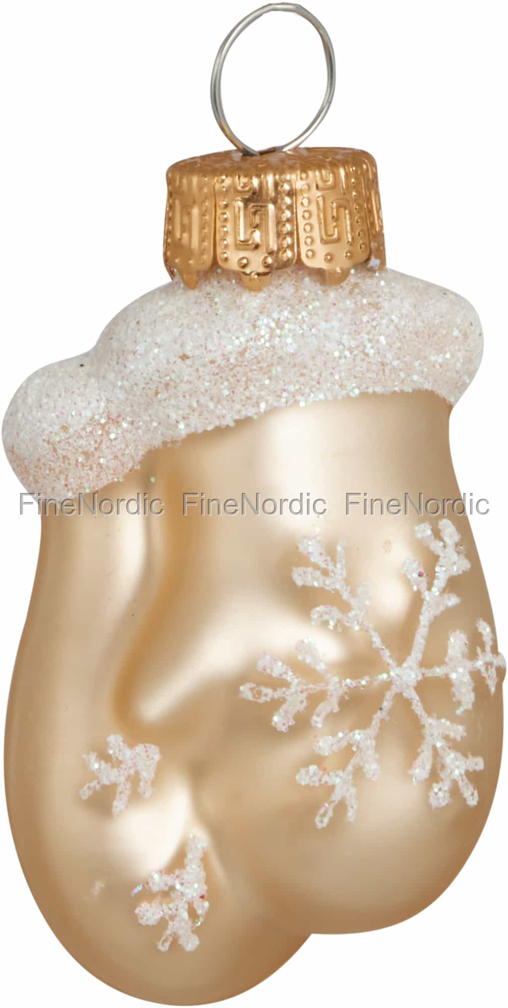 GreenGate Julepynt Vante Glas Winter Gold Lille