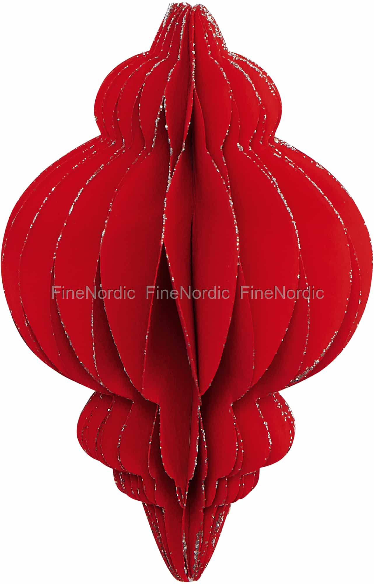 GreenGate Julepynt Spir Red Foldbar