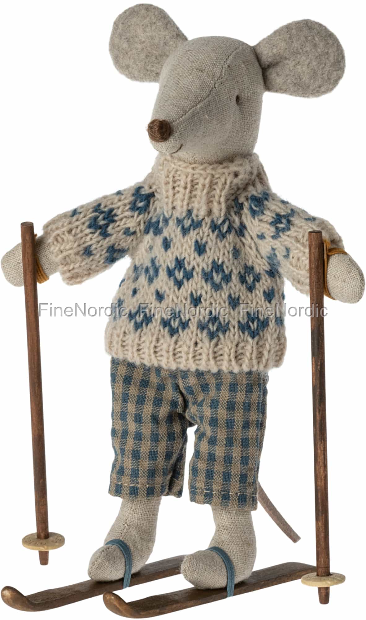 Maileg Vinter Mus med Ski Sæt Far