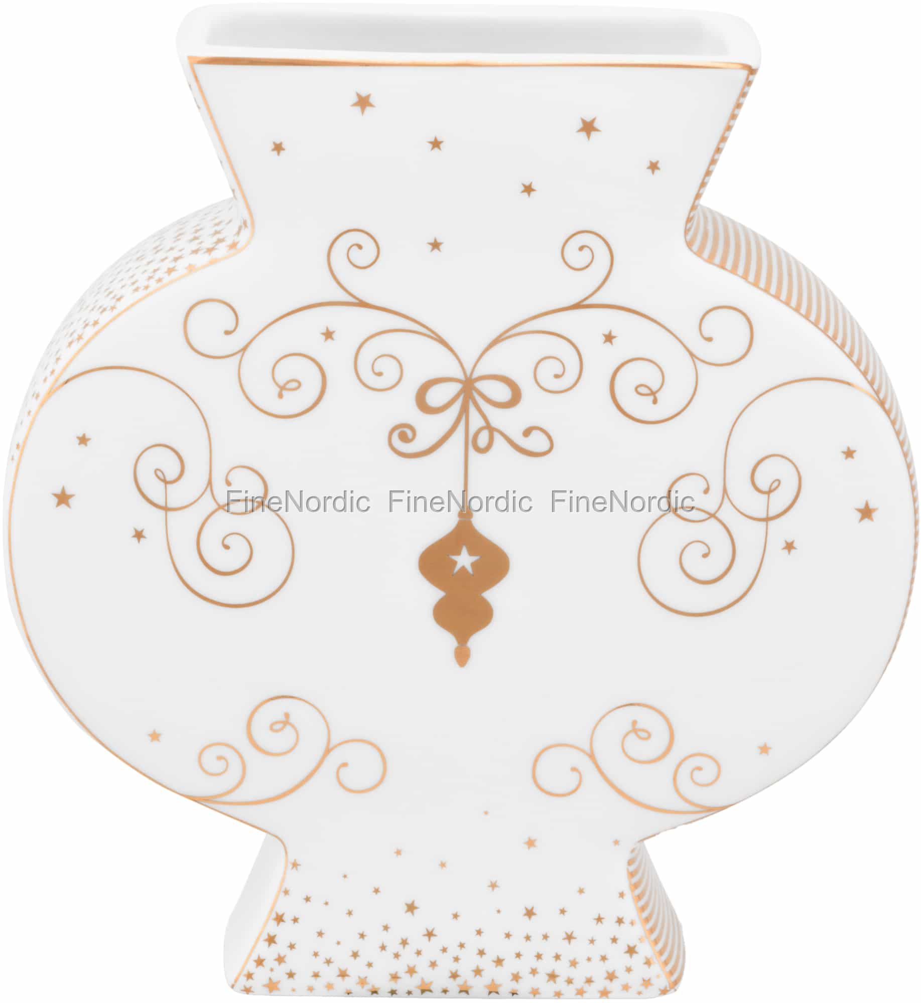 Pip Studio Flad Vase Royal Winter White 16,5 cm