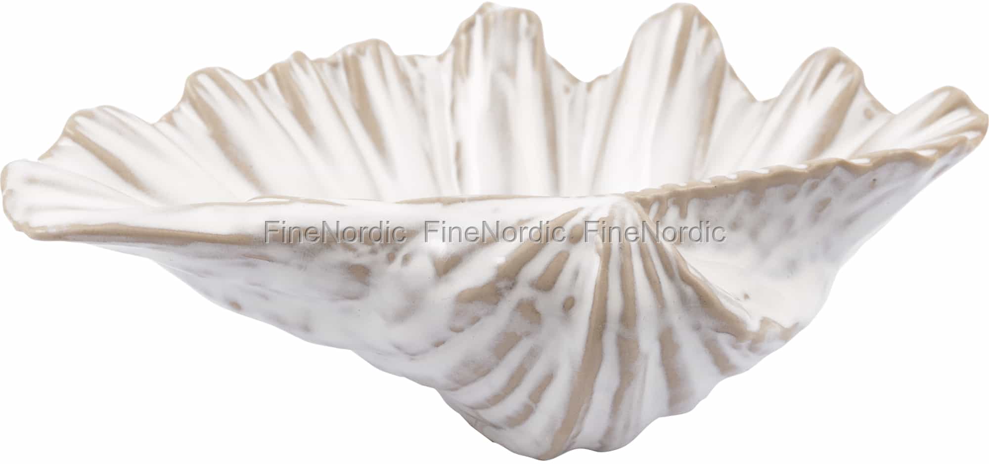 GreenGate Tallerken Conch Shell Pale Grey Lille