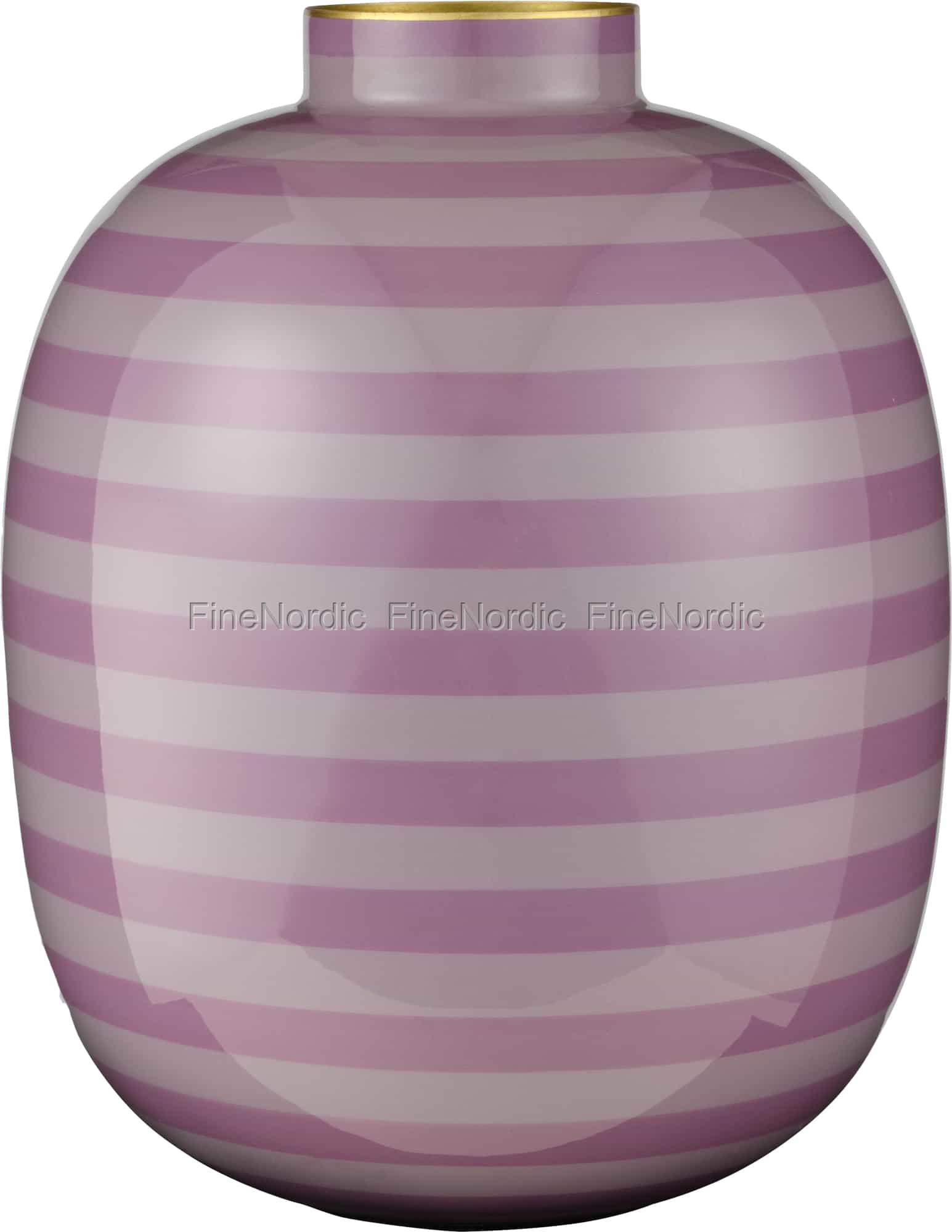 Pip Studio Vase Metal Striber Lilla 32 cm