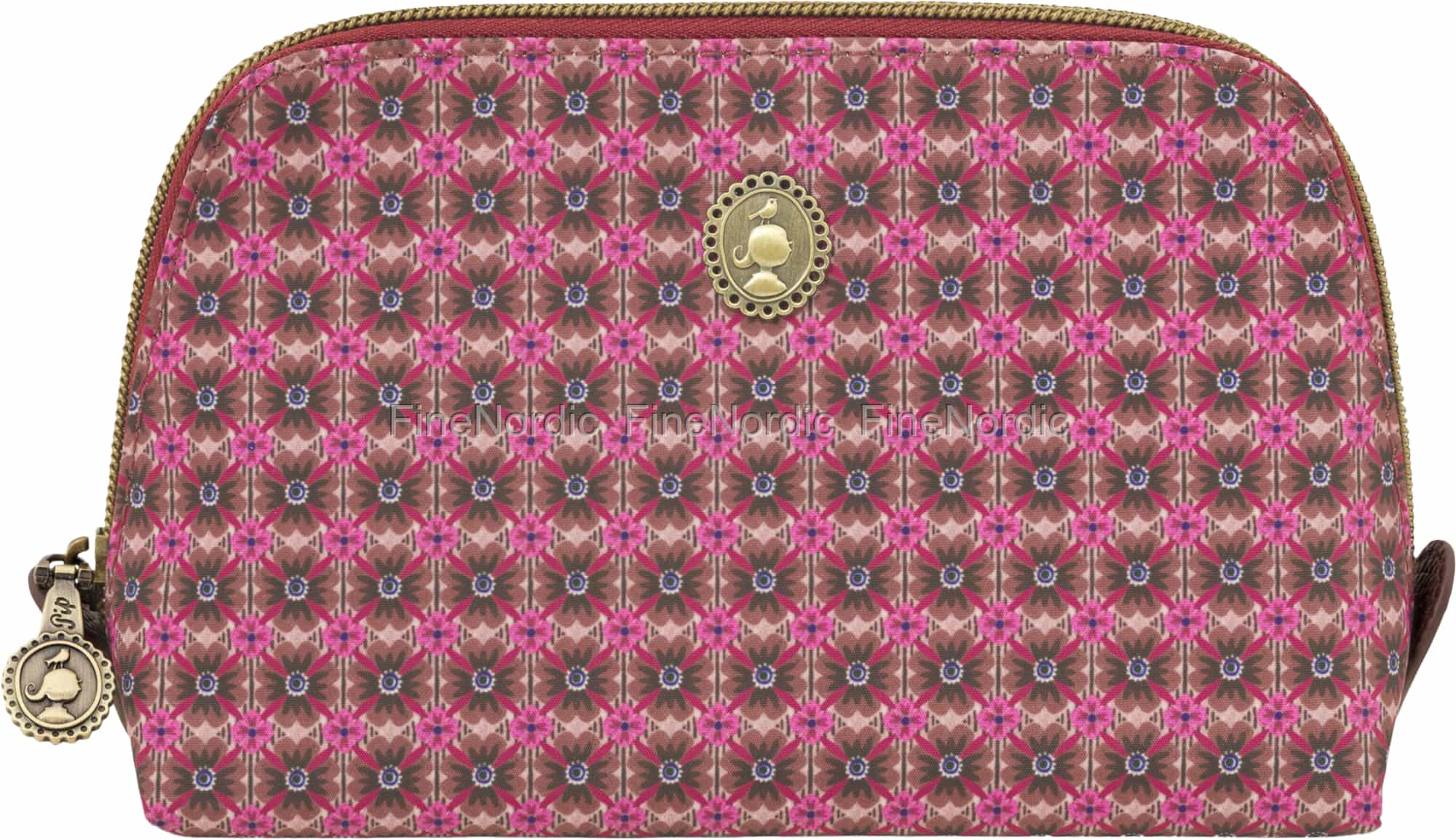 Pip Studio Kosmetiktaske Triangel Lille Coby Clover Pink