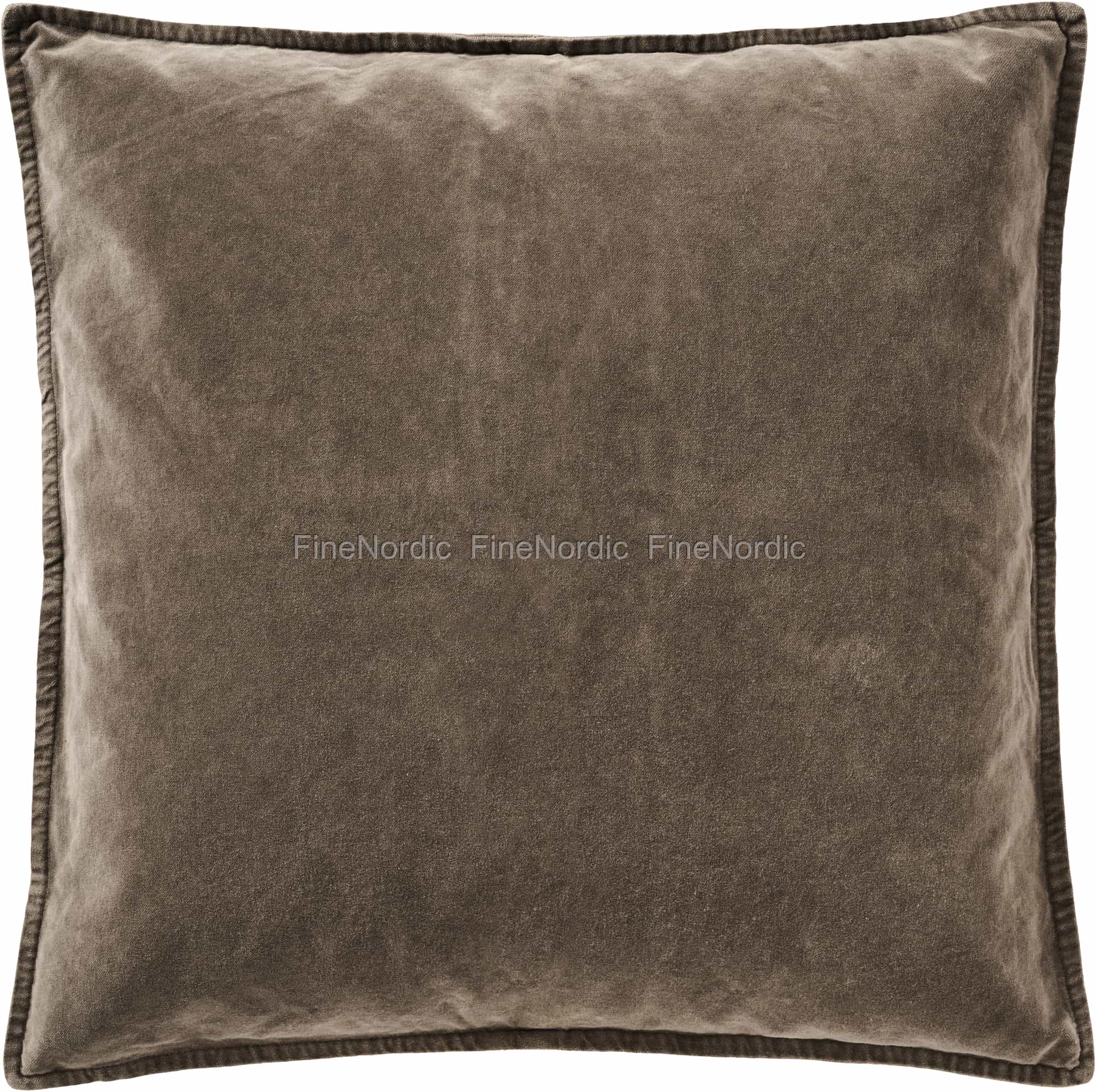 Ib Laursen Pudebetræk Fløjl Jord 52 x 52 cm