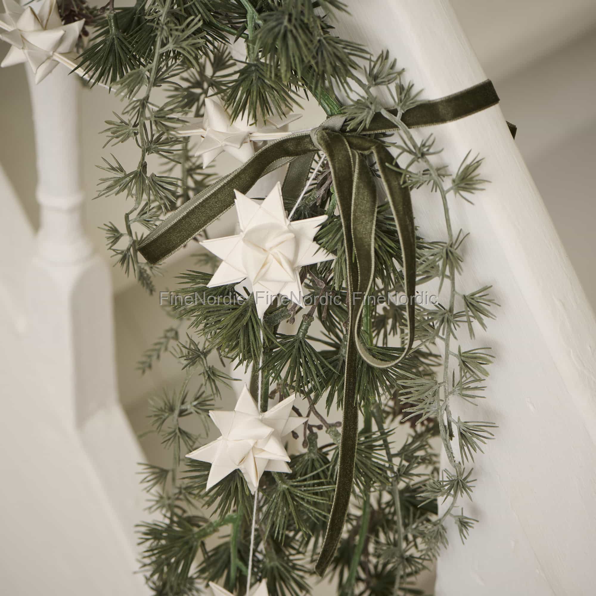 Ib Laursen Snor med 12 Stjerner Flettet Hvid Stella