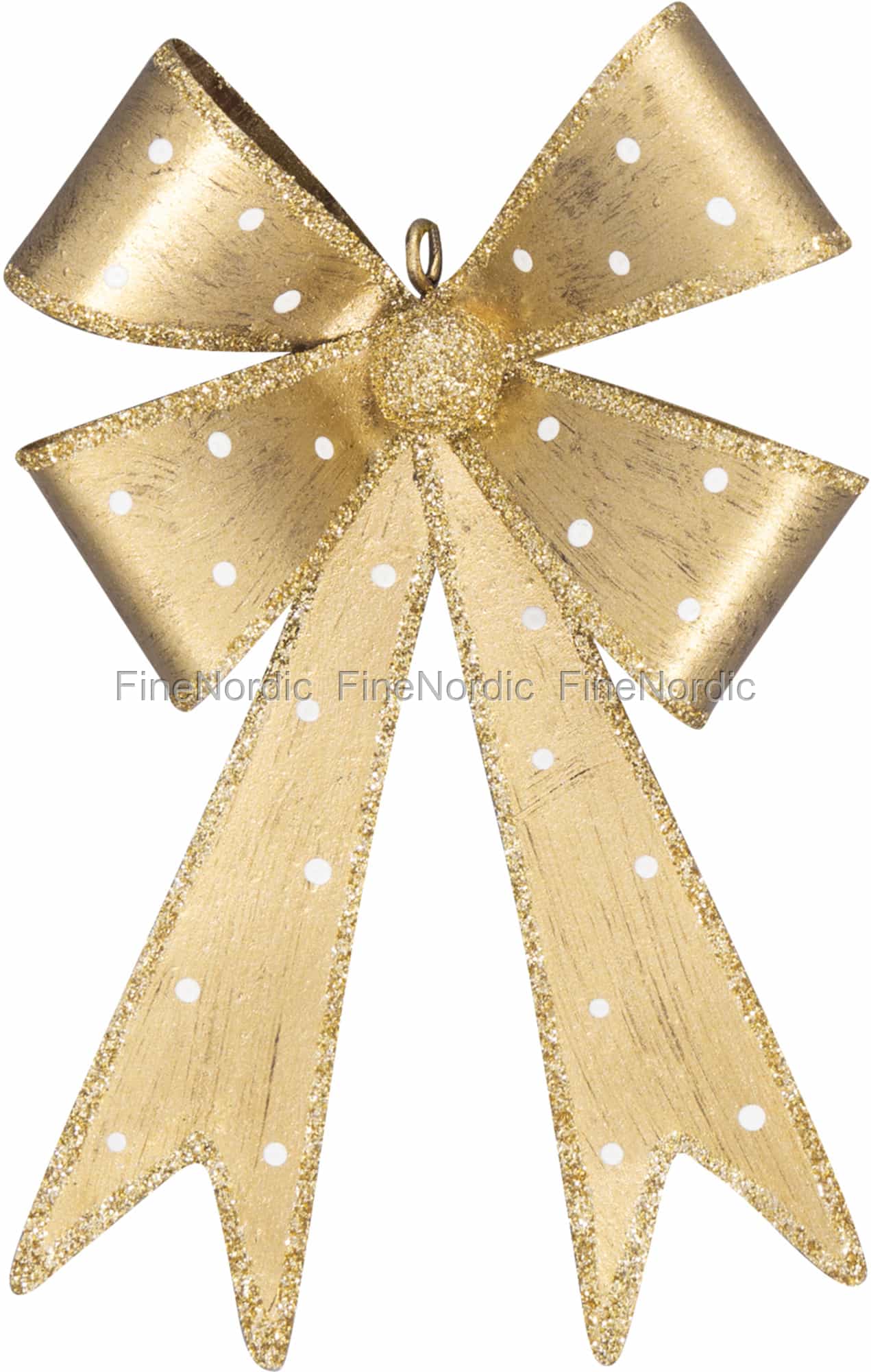 GreenGate Julepynt Sløjfe Guld til at hænge Lille