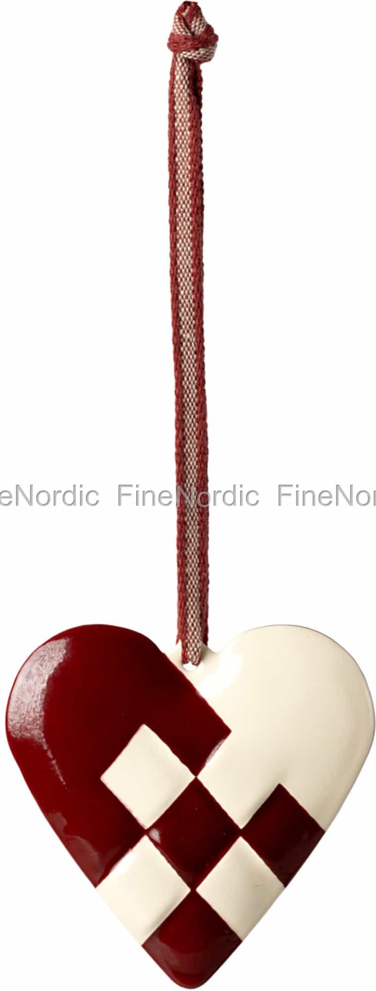 Maileg Metal Julepynt Hjerte Stor - Rød