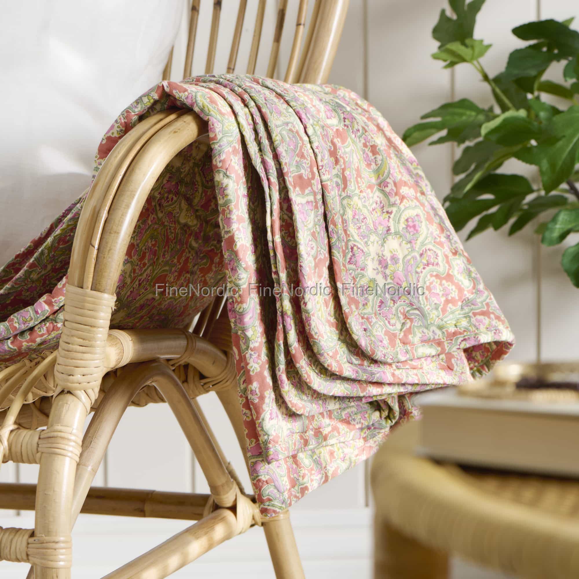 Ib Laursen Quilt Orange - Paisley-Mønster 130 x 180 cm