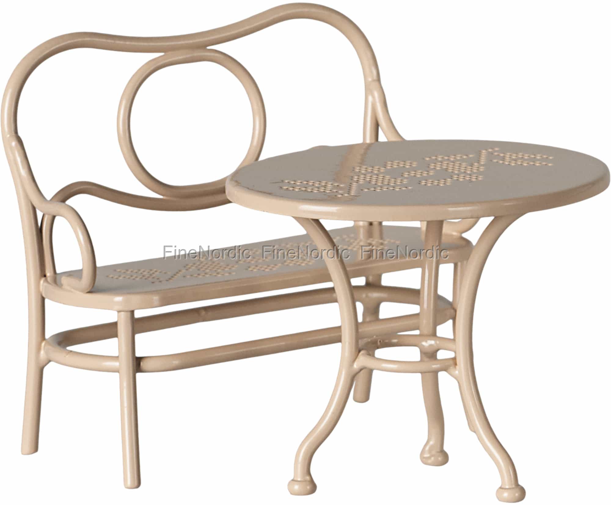 Maileg Miniature Cafésæt til Mus - Stor - Lyserød