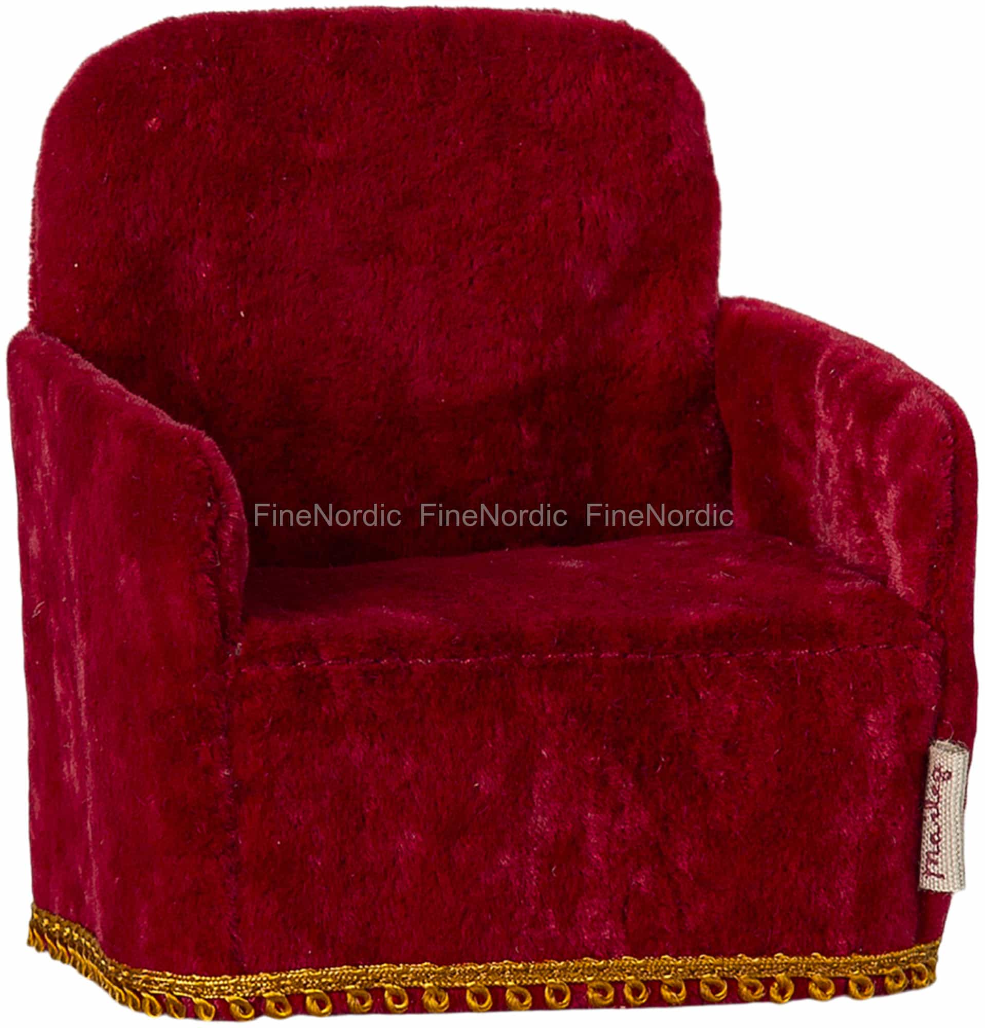 Maileg Miniature Foldbar Stol til Mus - Rød