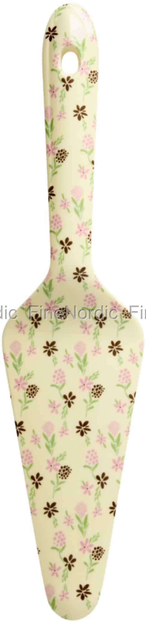 Rice Melamin Kagespade - "Hacienda Flower" - Creme