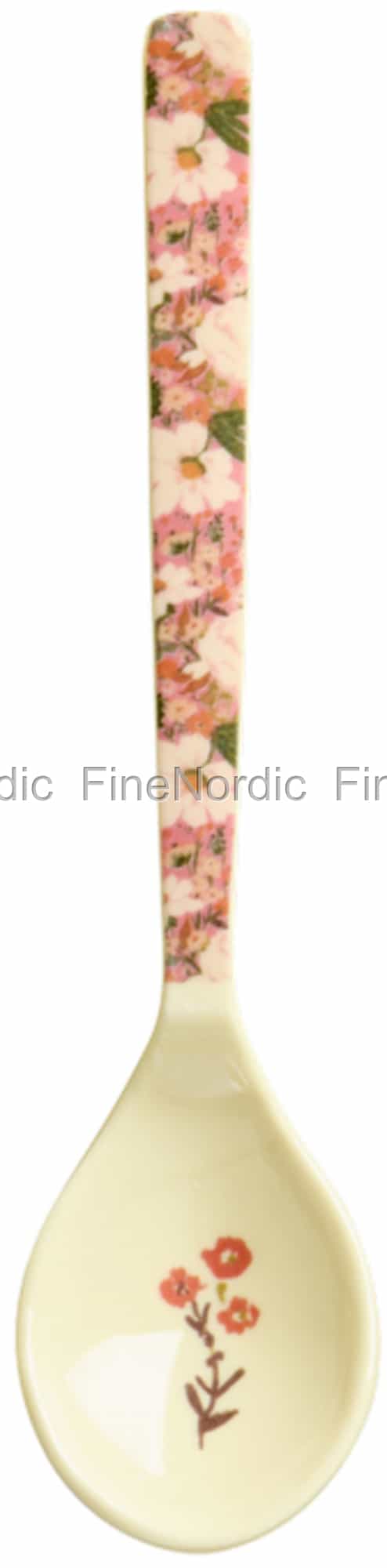 Rice Melamin Teske - "Alison Flower" - Koral