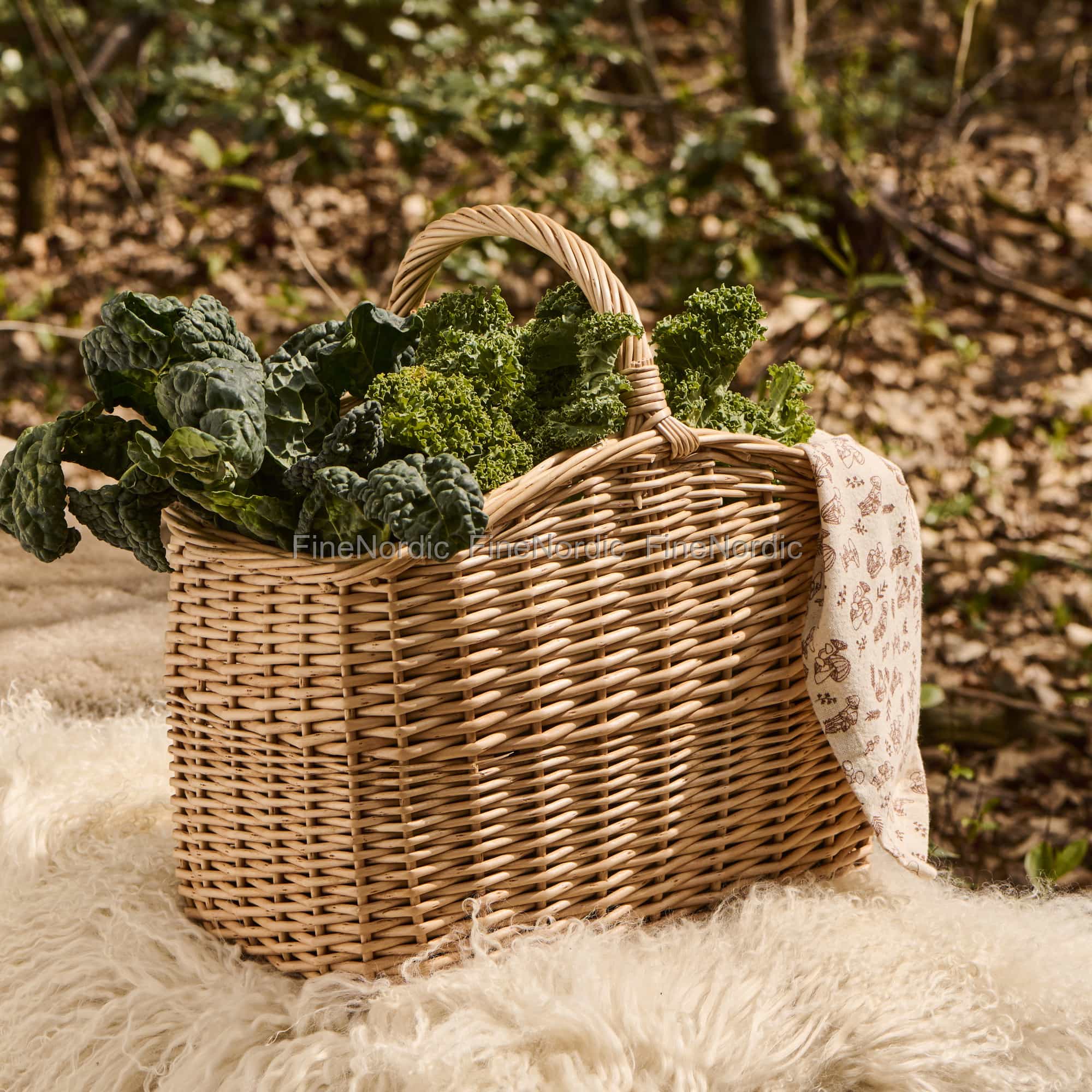 Kurv - Aflang - Hank på tværs - Brede sider | Ib Laursen