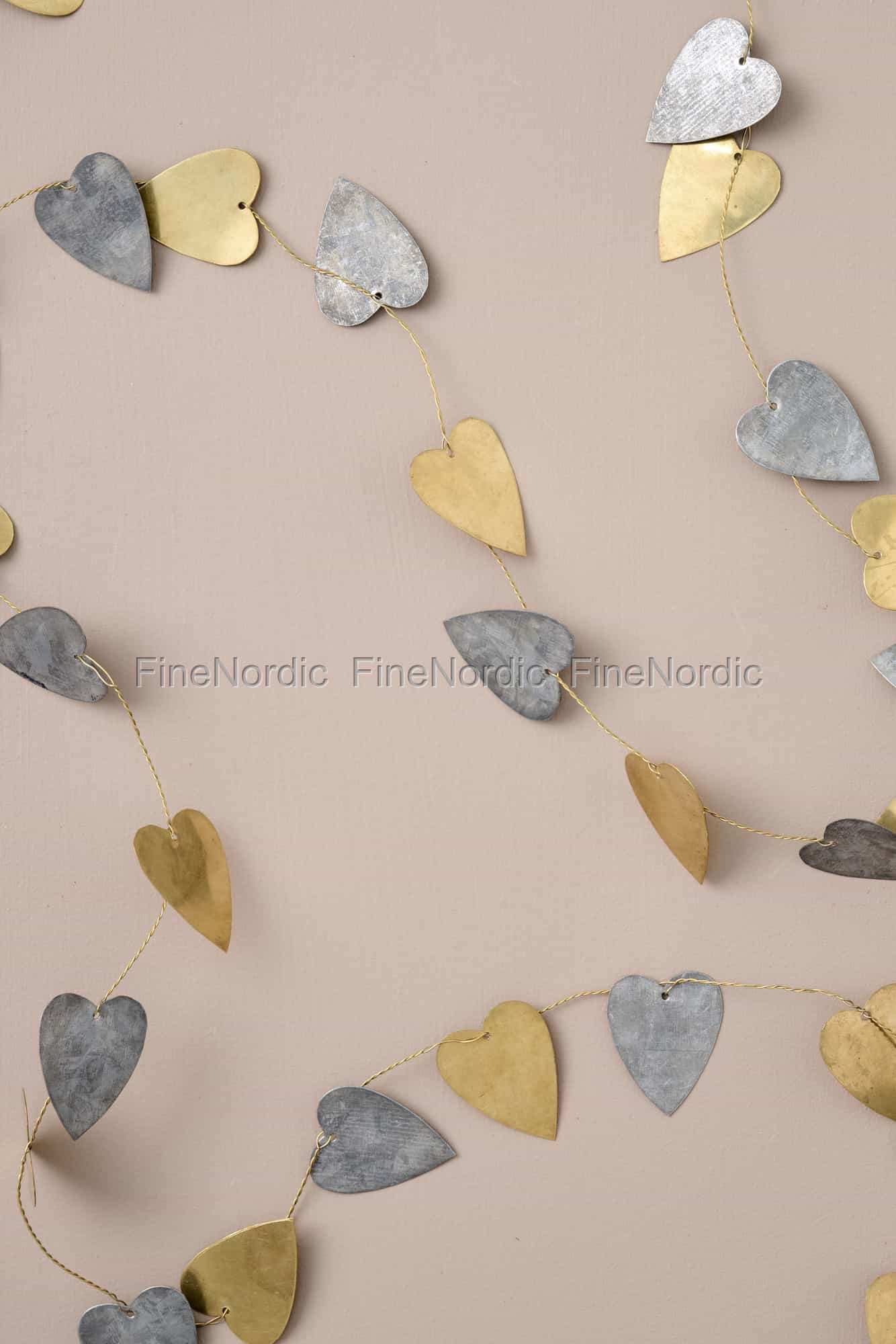 Ib Laursen String with Hearts Material Mix "Gloria"