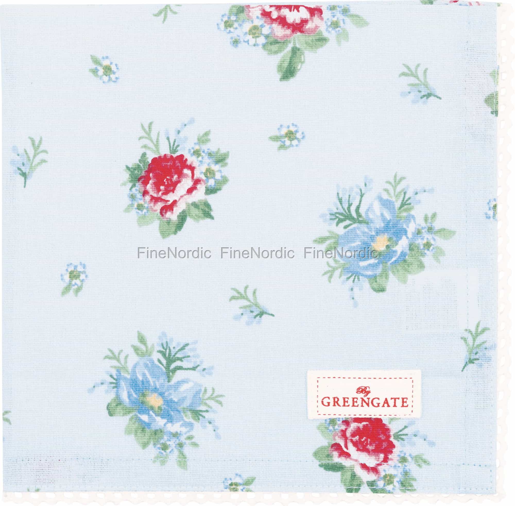 Stofserviet med blonde - "Alivia Pale Blue" | GreenGate