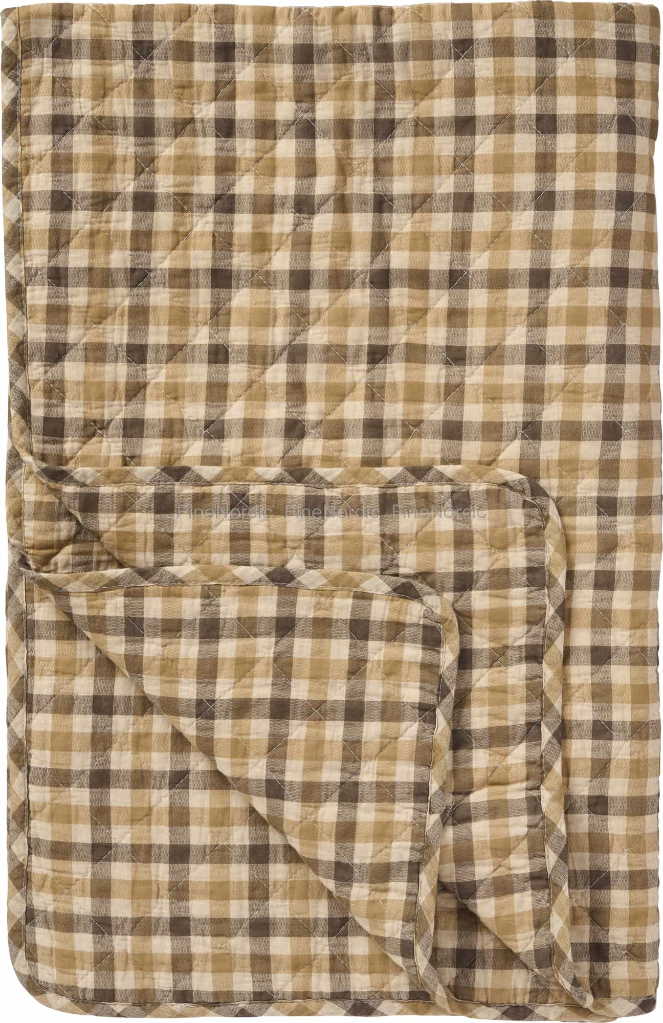 Quilt - Brunternet mønster 130 x 180 cm | Ib Laursen