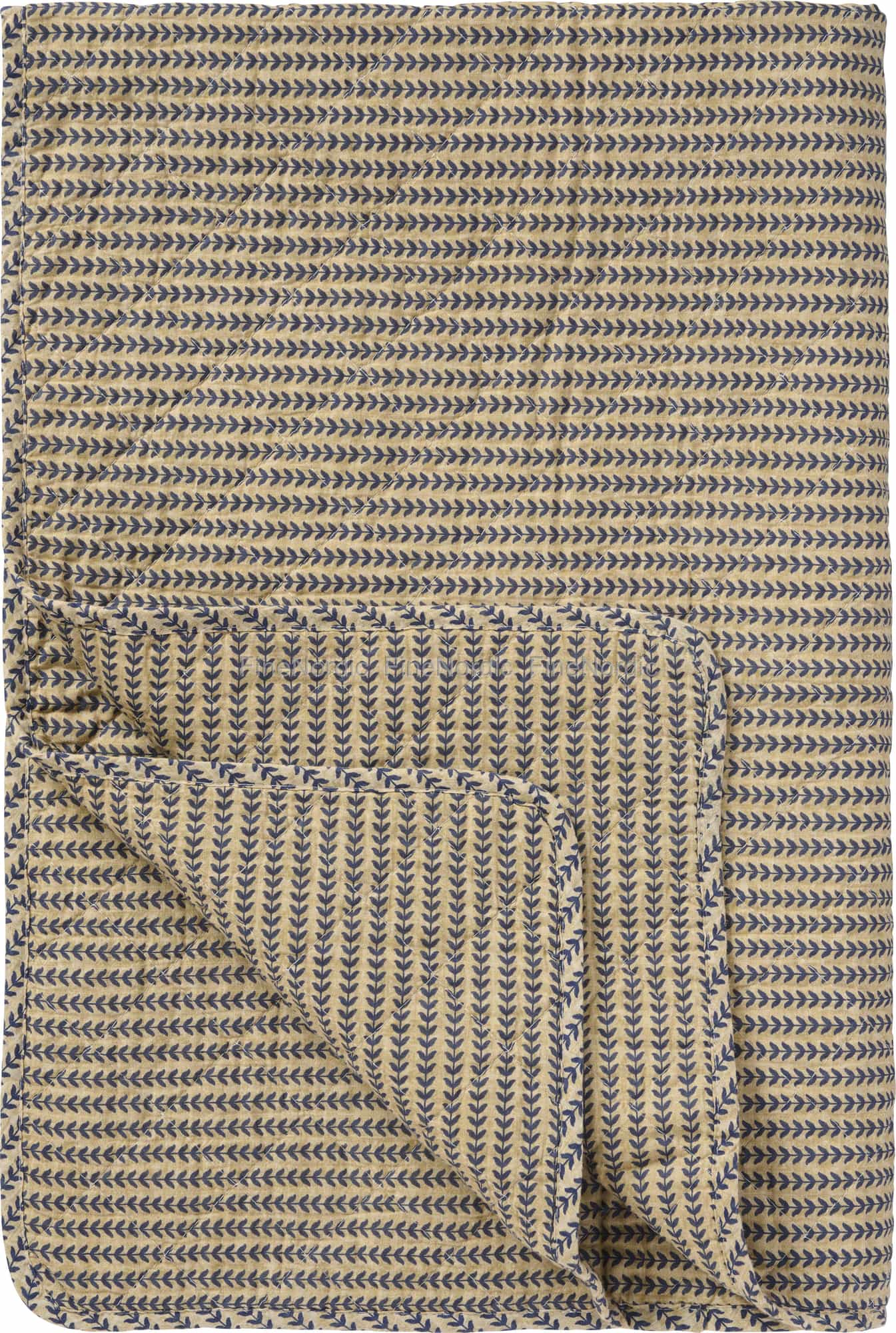 Quilt - Mørkeblå stilke 130 x 180 cm | Ib Laursen
